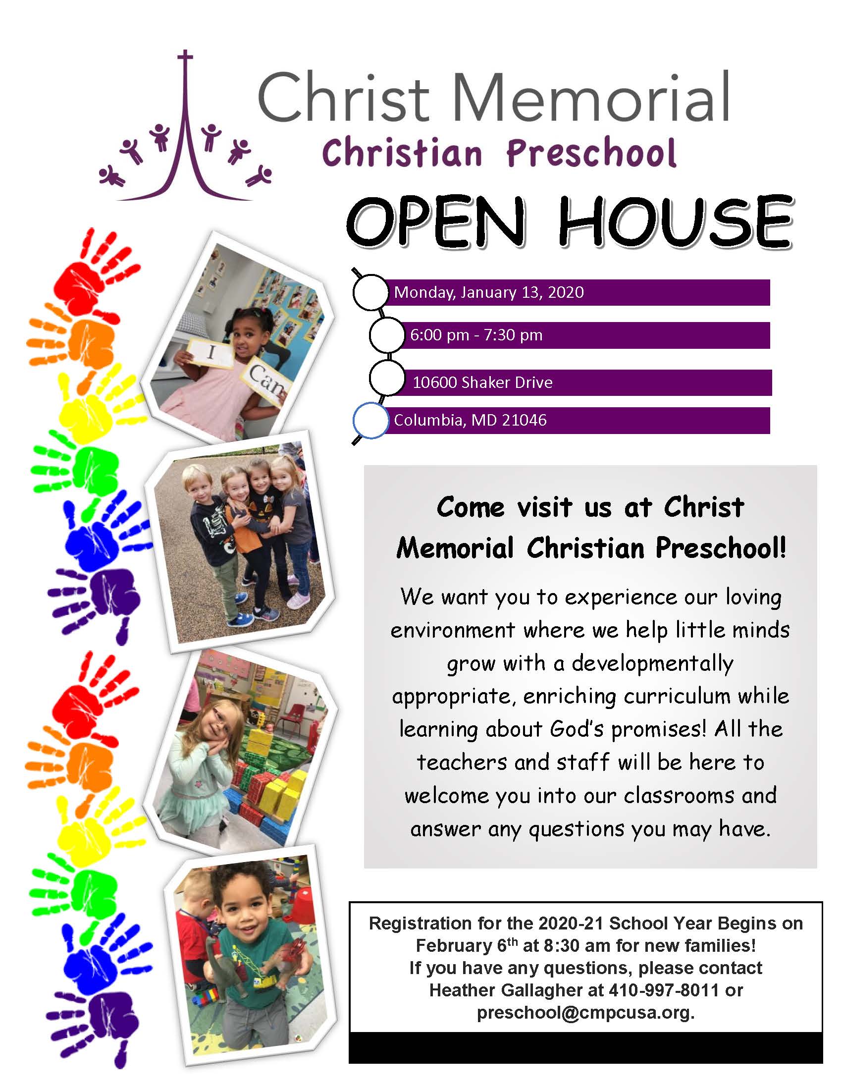 Open House Flyer – 2 | Christ Memorial Presbyterian Church